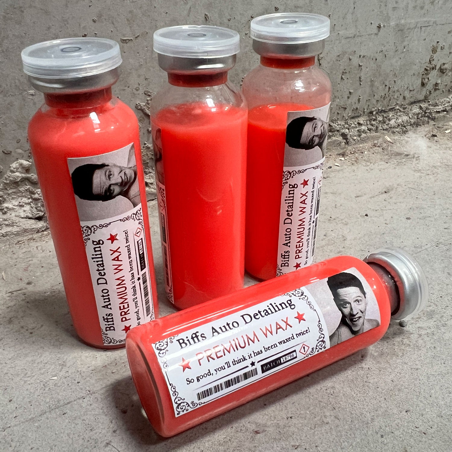 Biff Tannen Car Wax Vial