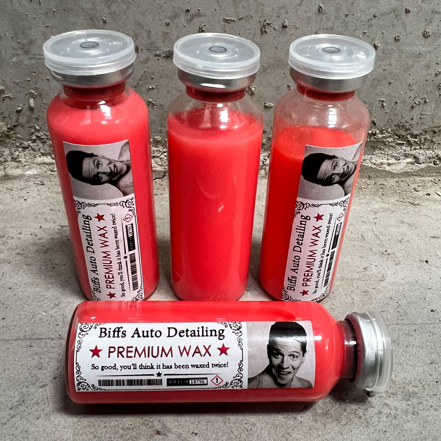 Biff Tannen Car Wax Vial