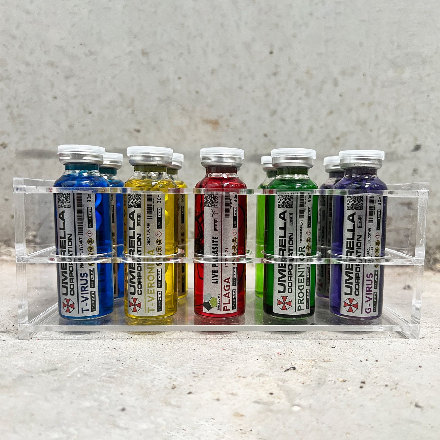Resident Evil Umbrella Corporation Virus Vials