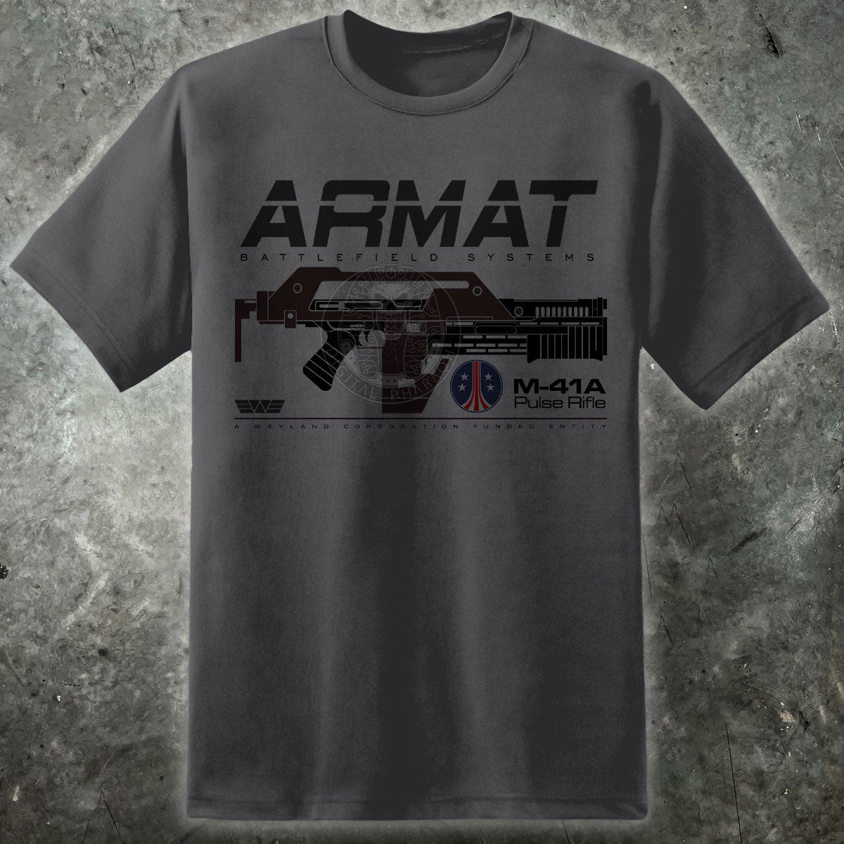 Aliens ARMAT Pulse Rifle Mens T Shirt