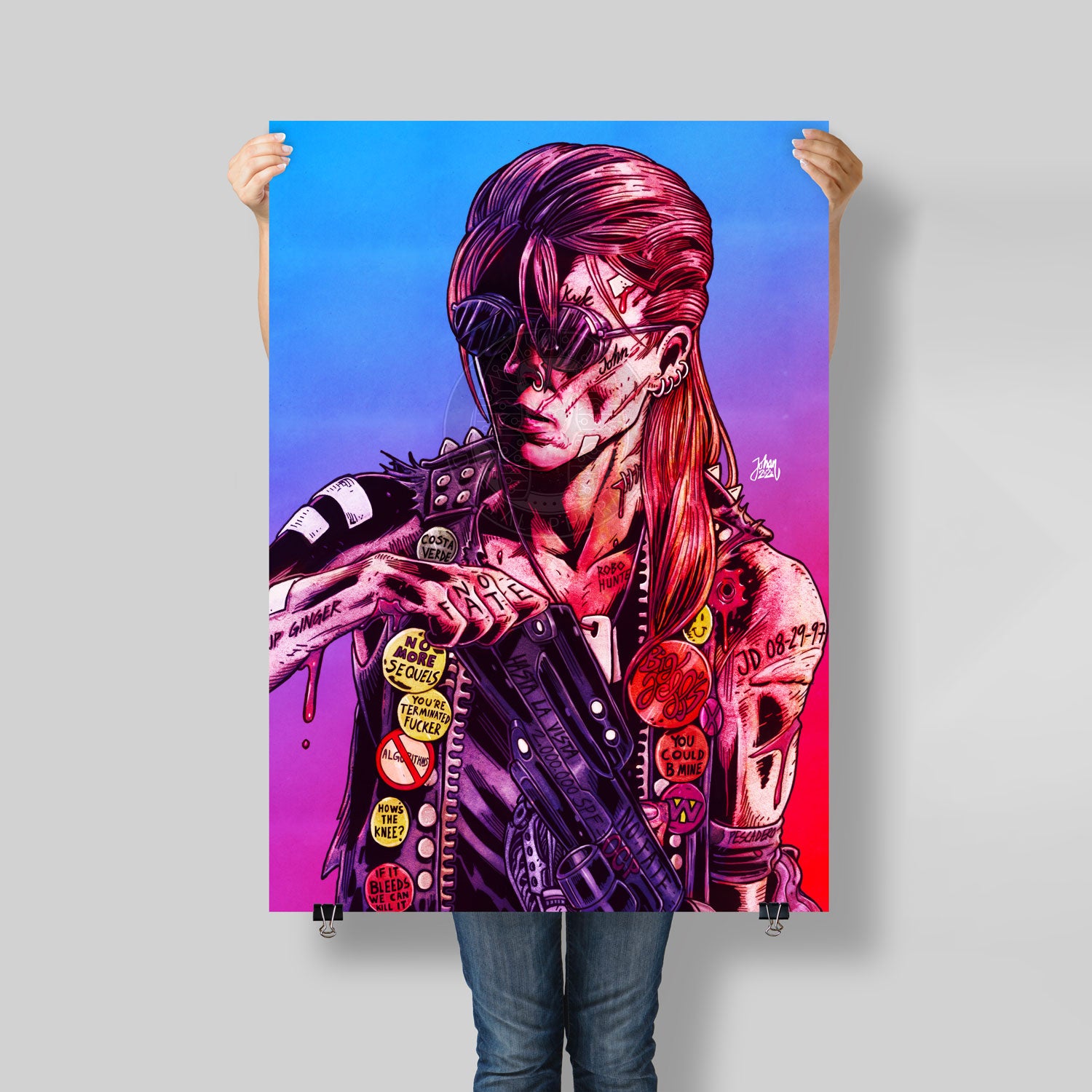 Sarah Connor Terminator Giant Wall Poster