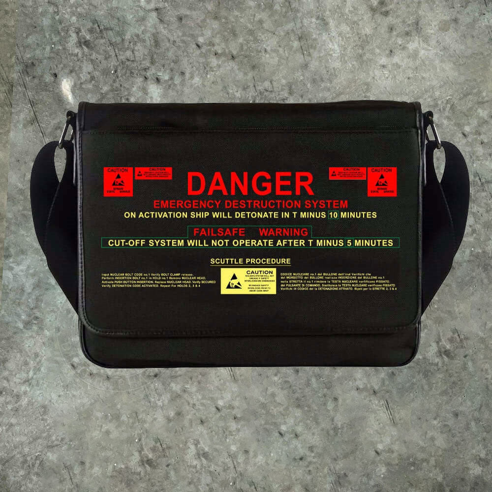 Alien Nostromo Destruct Sequence Messenger Bag