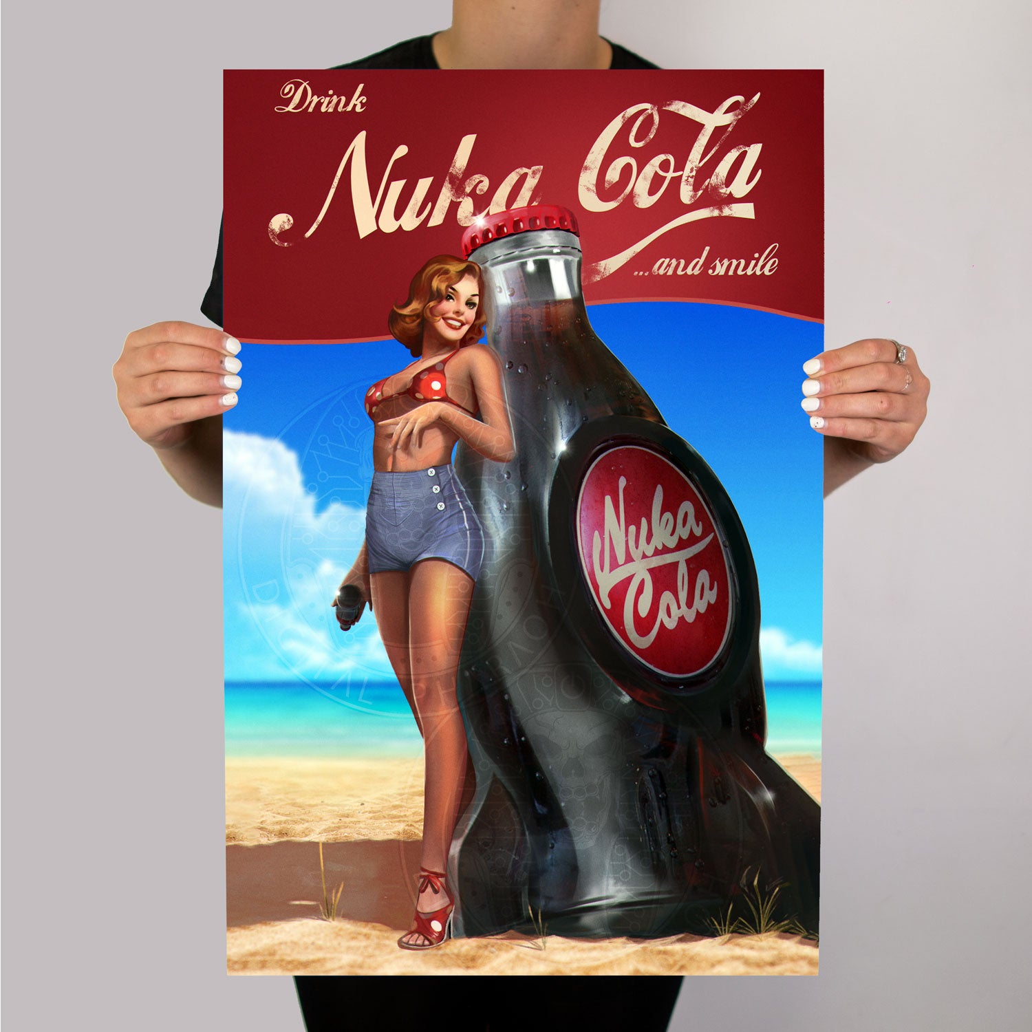 Fallout Drink Nuka Cola & Smile Metal Sign