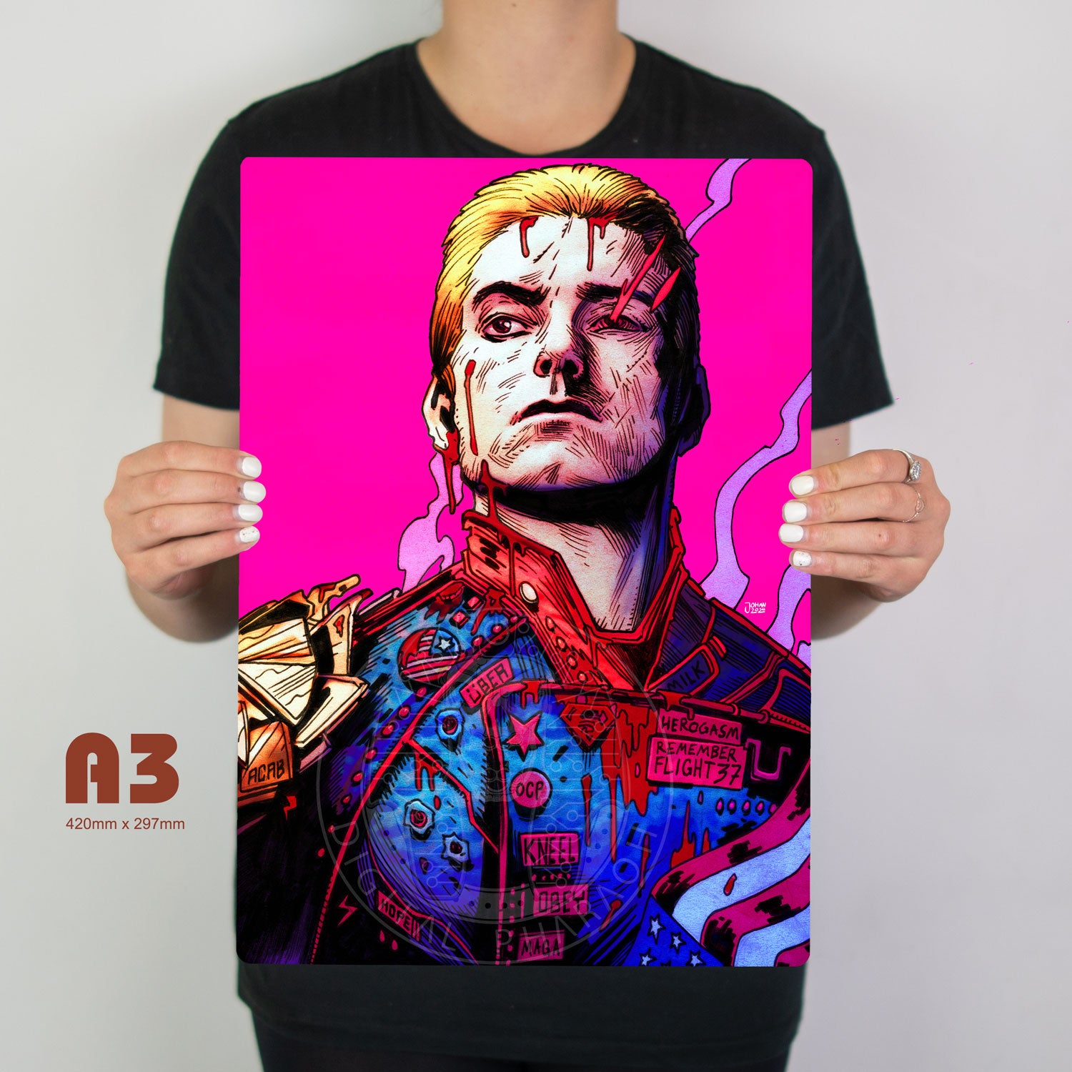 The Boys Homelander Metal Poster