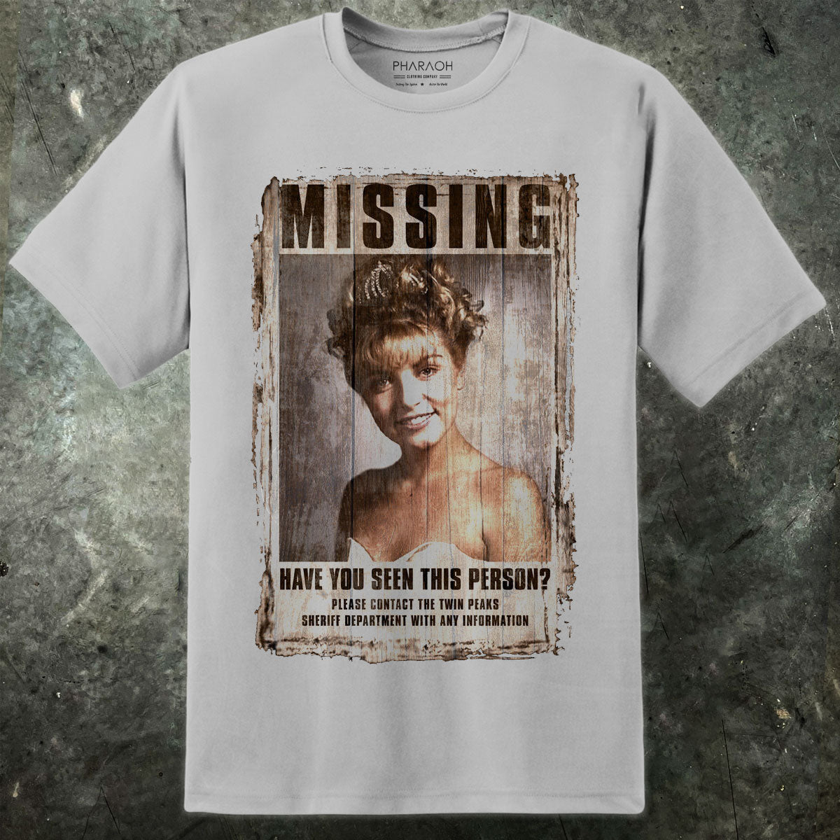 Twin Peaks Laura Palmer MISSING poster T Shirt