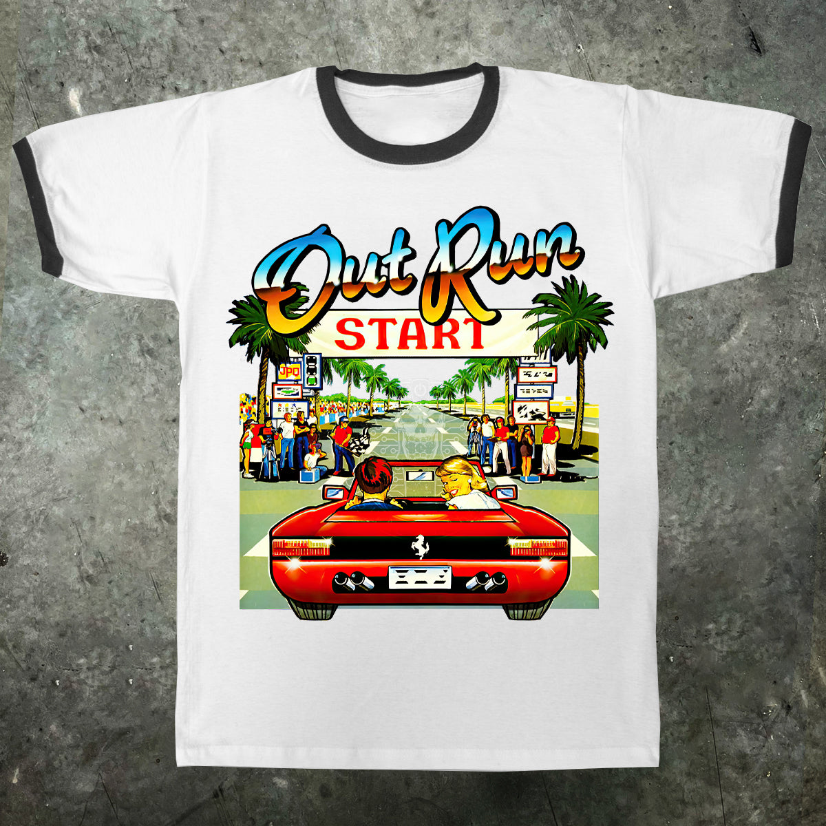 Out Run Retro Gaming Mens T Shirt