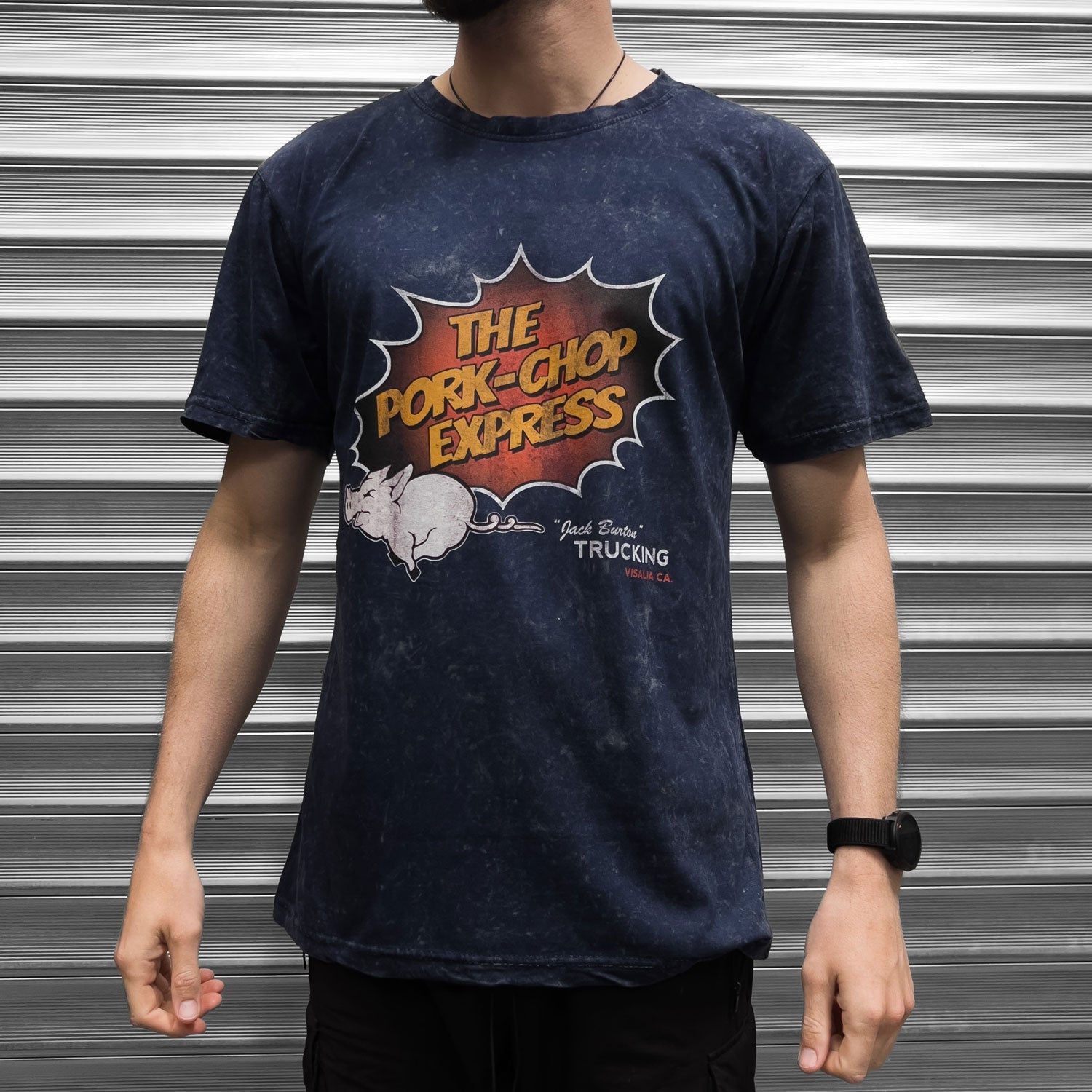 Big Trouble In Little China Pork Chop Distressed Mens T Shirt