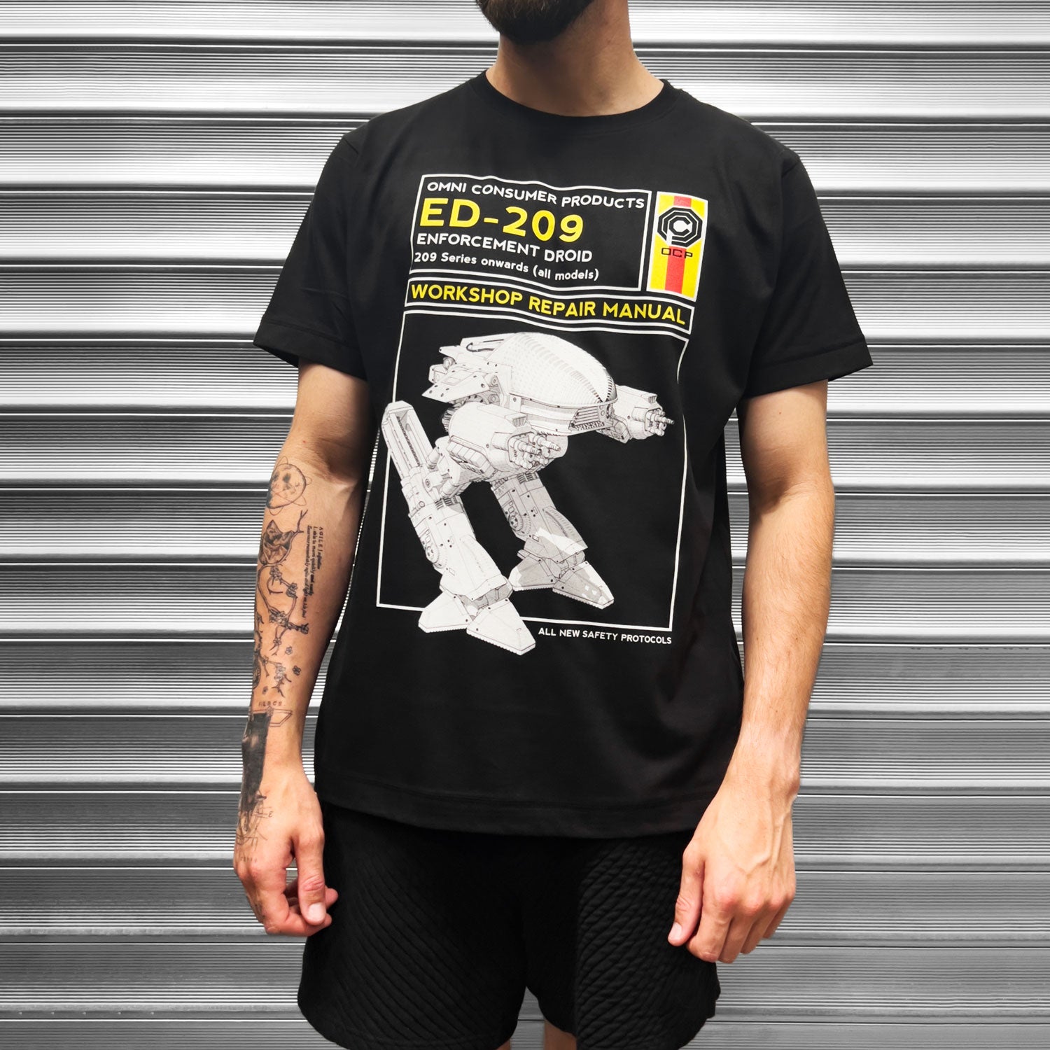 ED209 OCP Robocop Repair Manual Mens T Shirt
