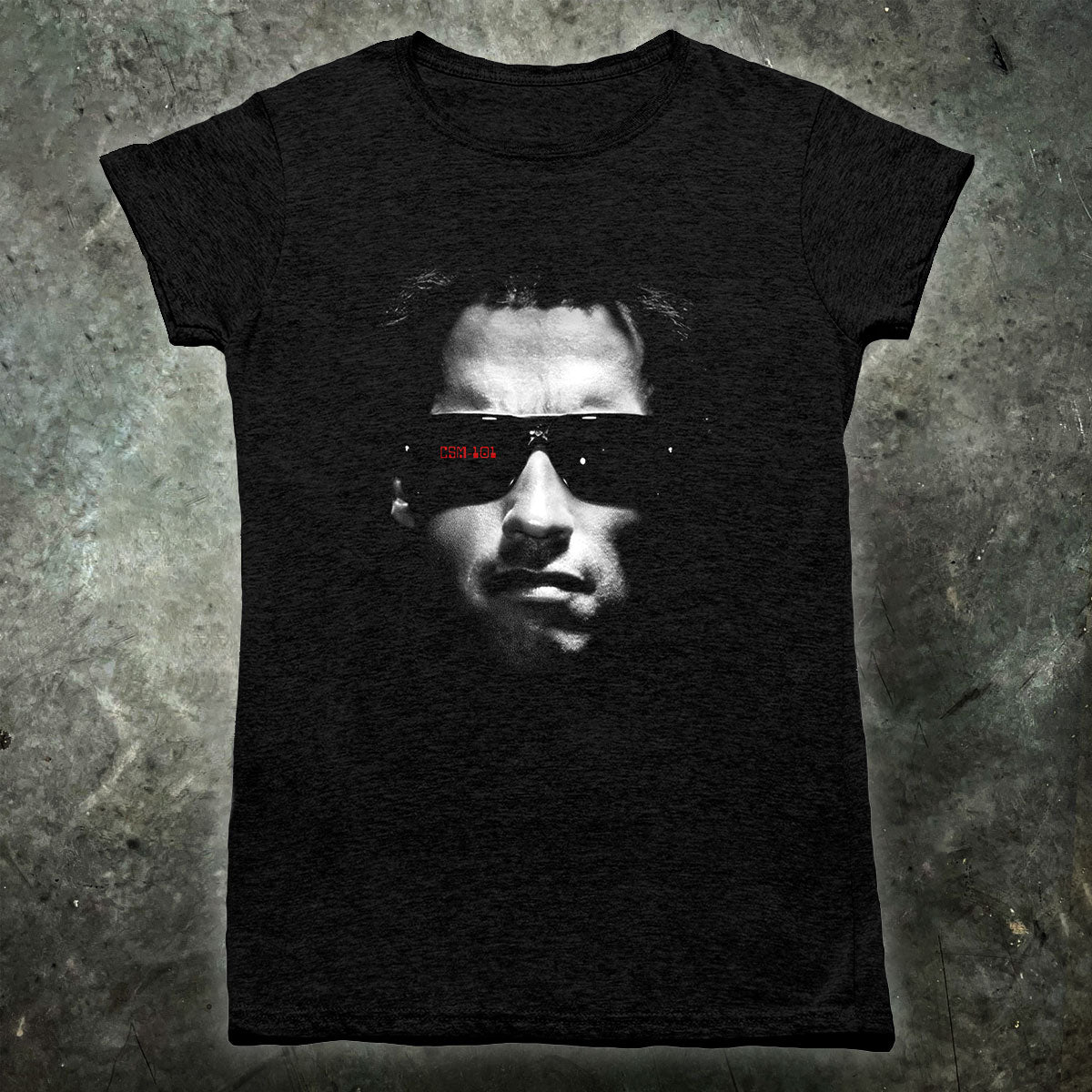 Arnie Terminator Face Womens T Shirt
