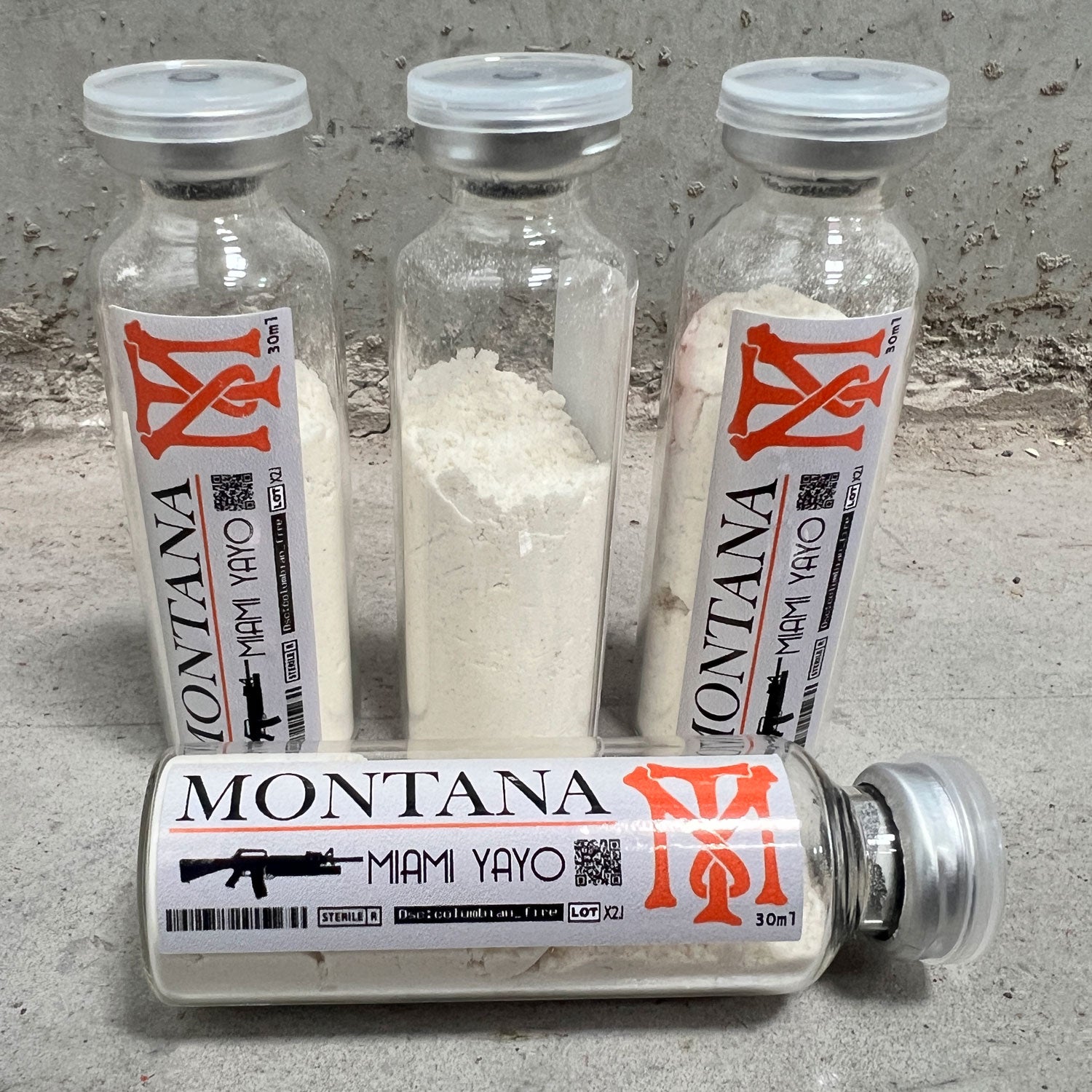 Scarface Tony Montana Miami Yayo Vial