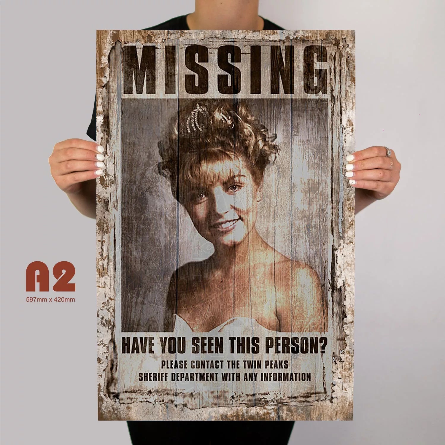 Twin Peaks Inspired Laura Palmer Missing Sign