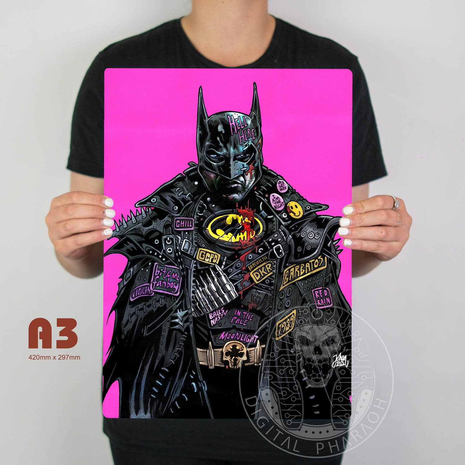 Batman 89' Cybernosferatu Metal Poster