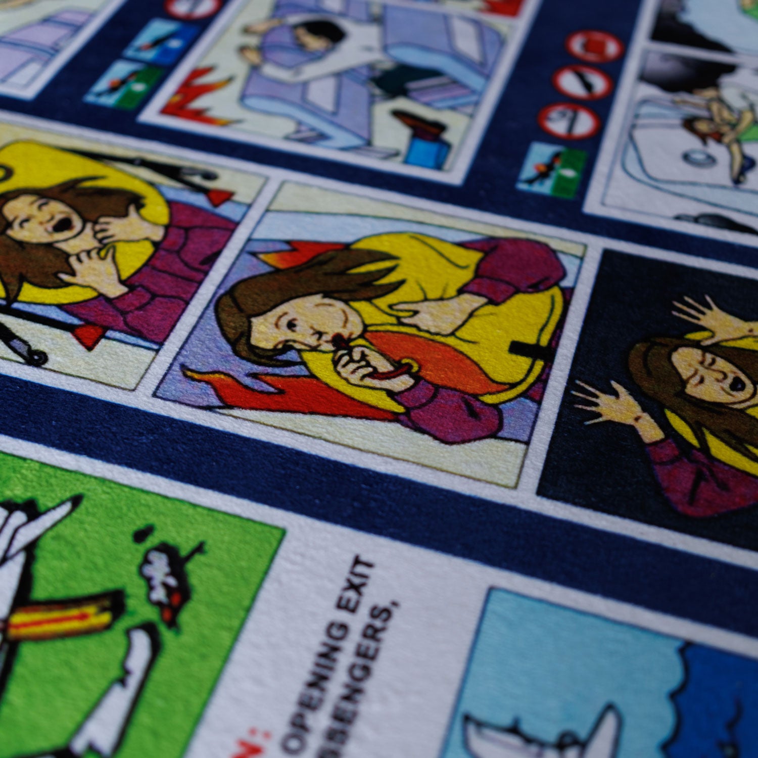 Fight Club Airline Safety Poster Towel