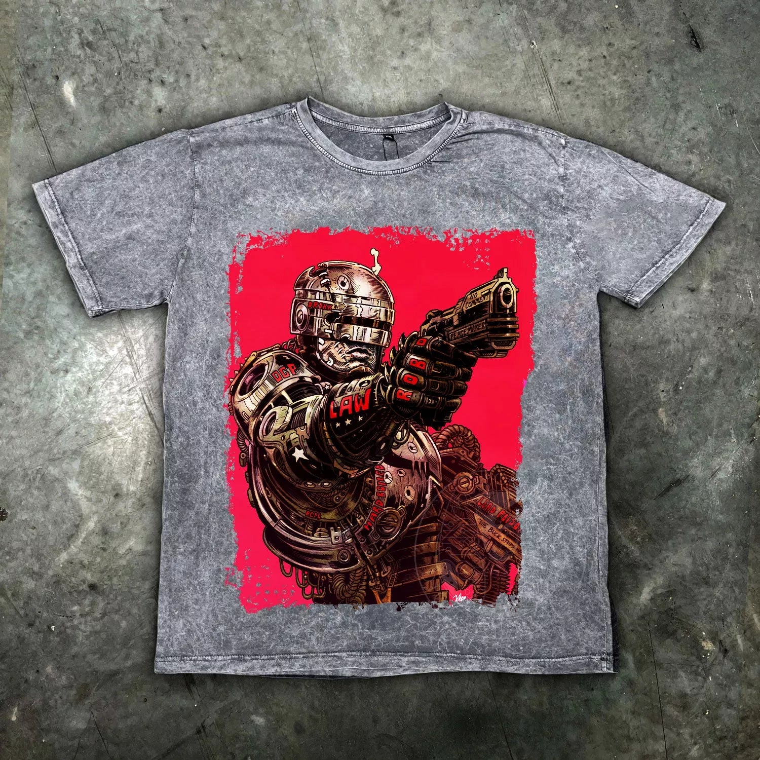 Robocop OCP Distressed Cybernosferatu T Shirt