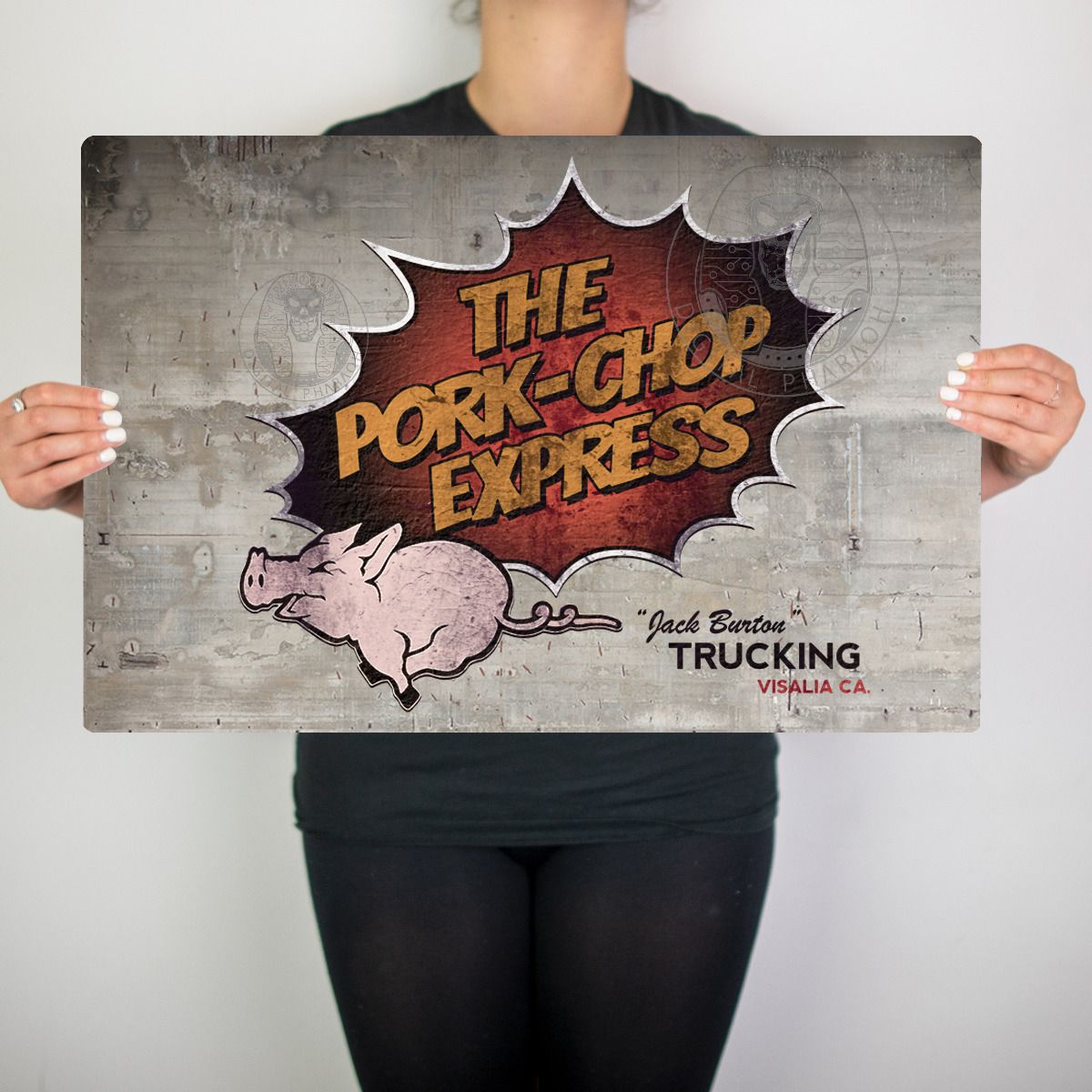 Pork Chop Express Metal Sign