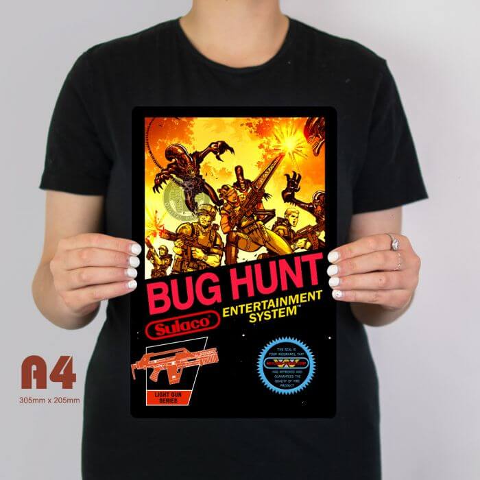 Aliens BUG HUNT Metal Poster