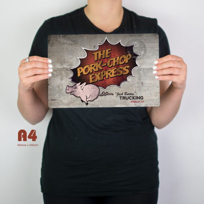 Pork Chop Express Metal Sign