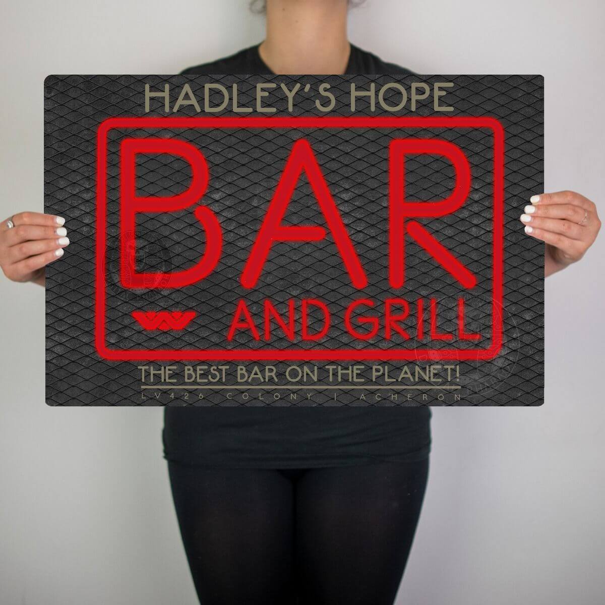 Aliens Acheron Bar & Grill Metal Sign