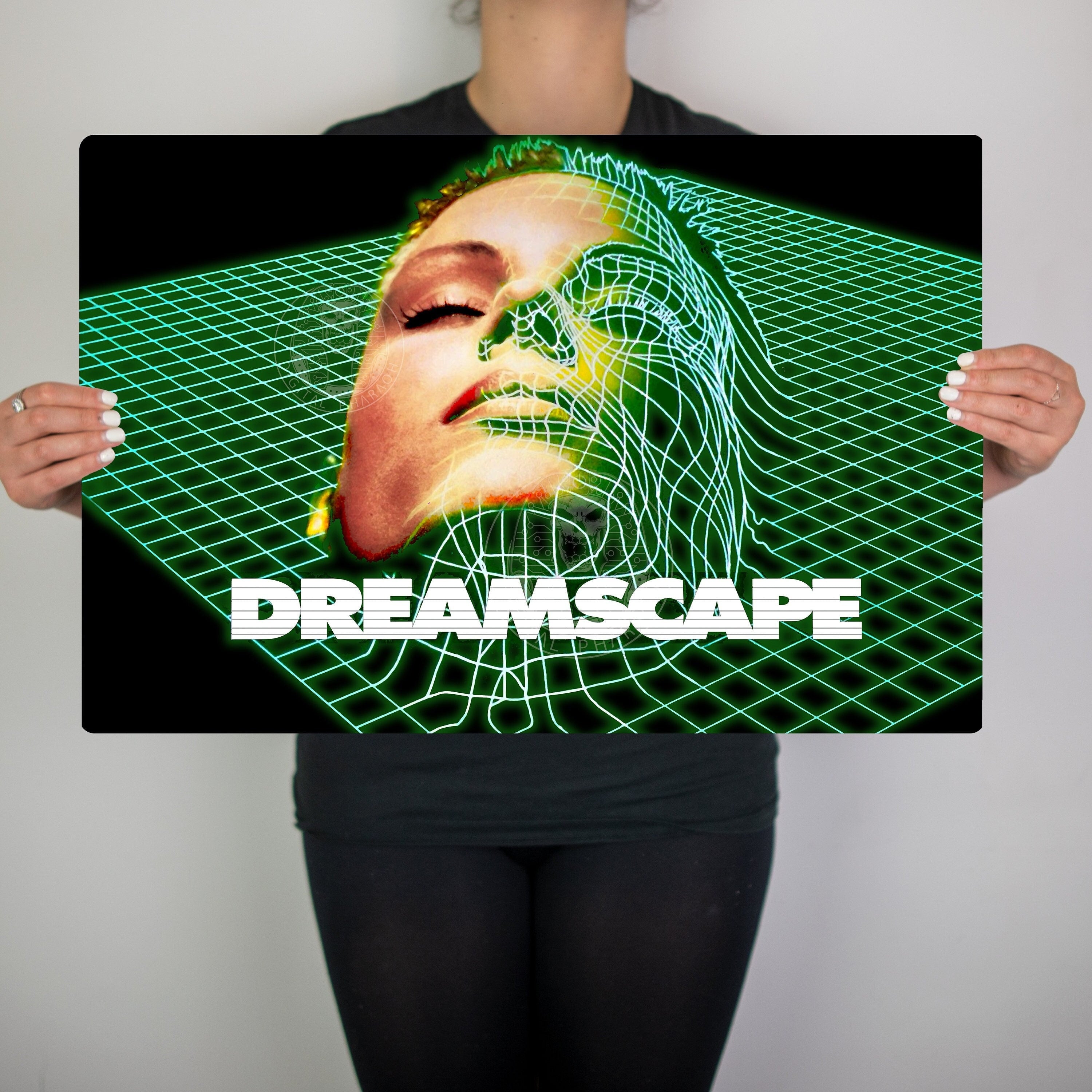 Dreamscape Old Skool Rave Metal Flyer Sign