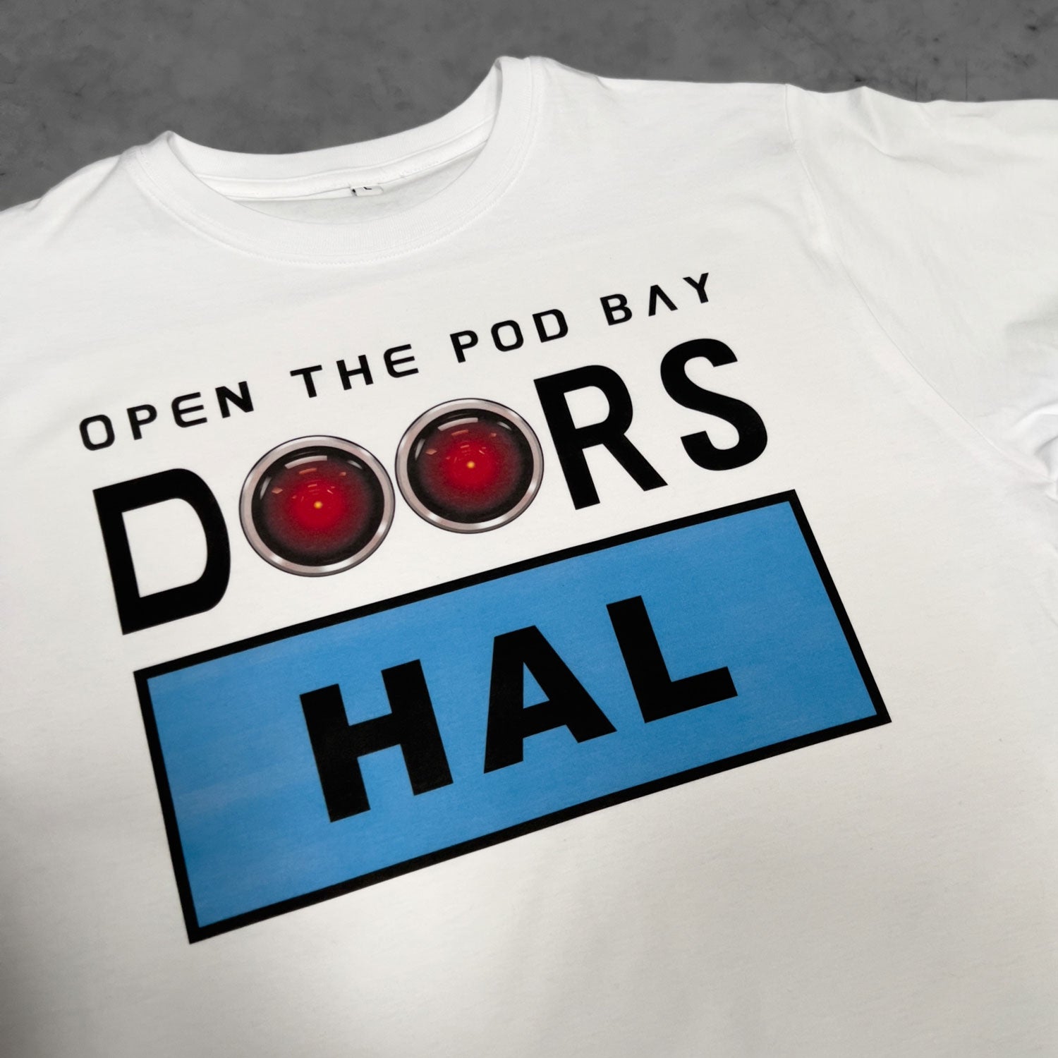 HAL 9000 "Pod Bay Doors" Mens T Shirt