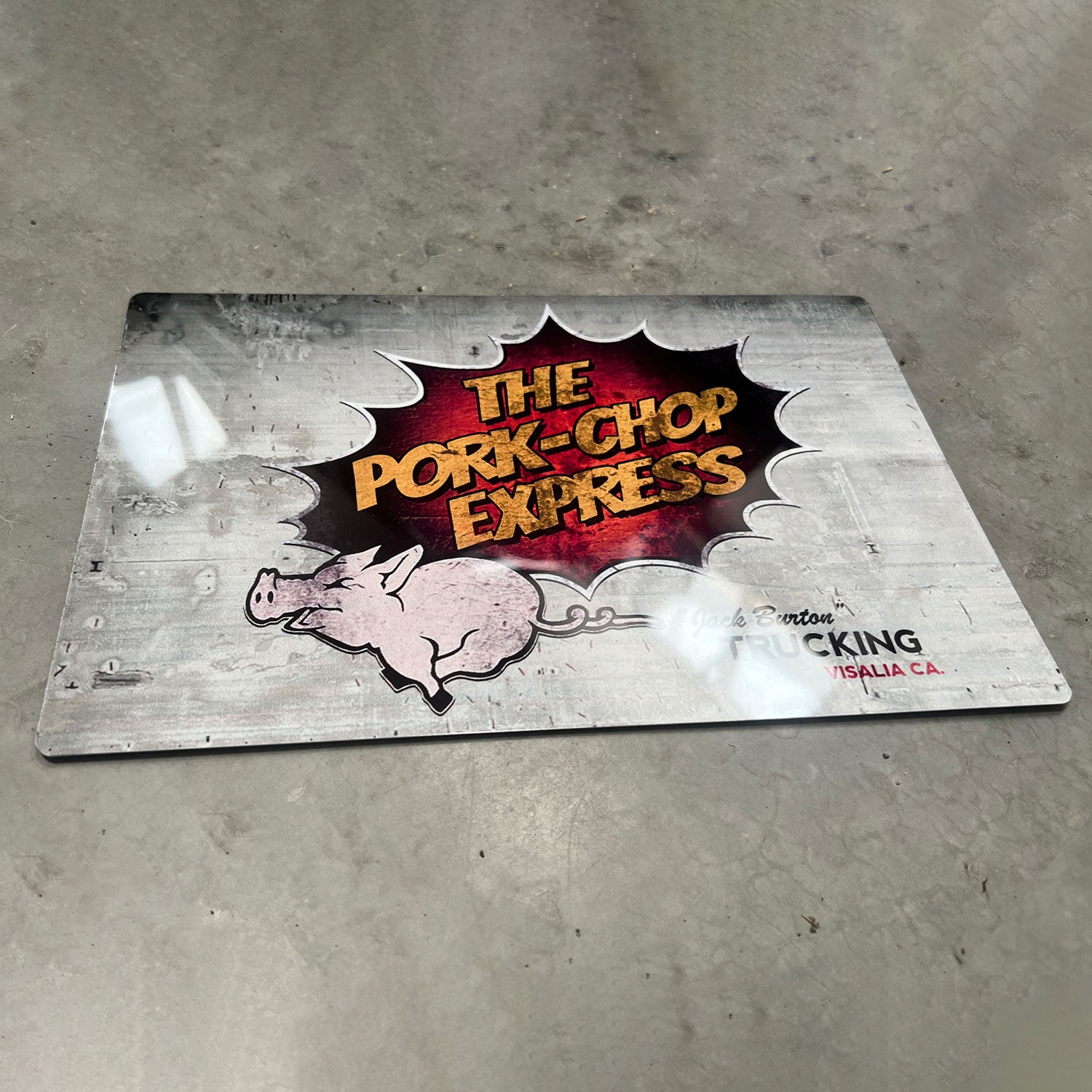 Pork Chop Express Metal Sign