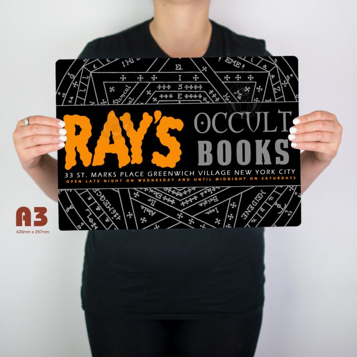 Rays Occult Ghostbusters Metal Plate Sign