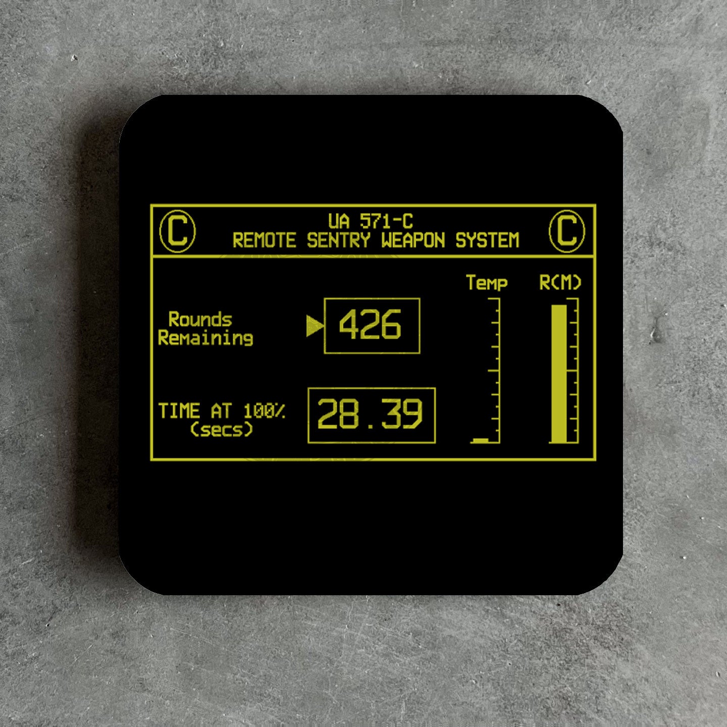 Aliens Sentry Gun UI Coaster