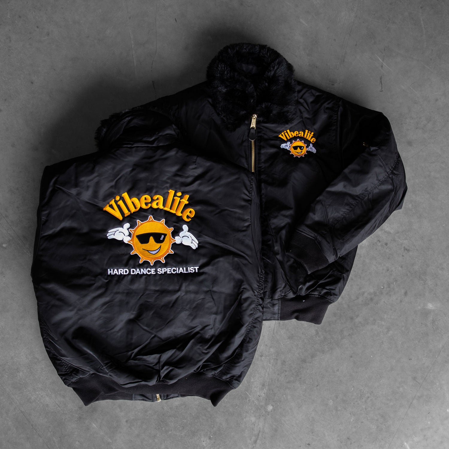 Official Vibealite HARD DANCE MA2 Bomber Jacket